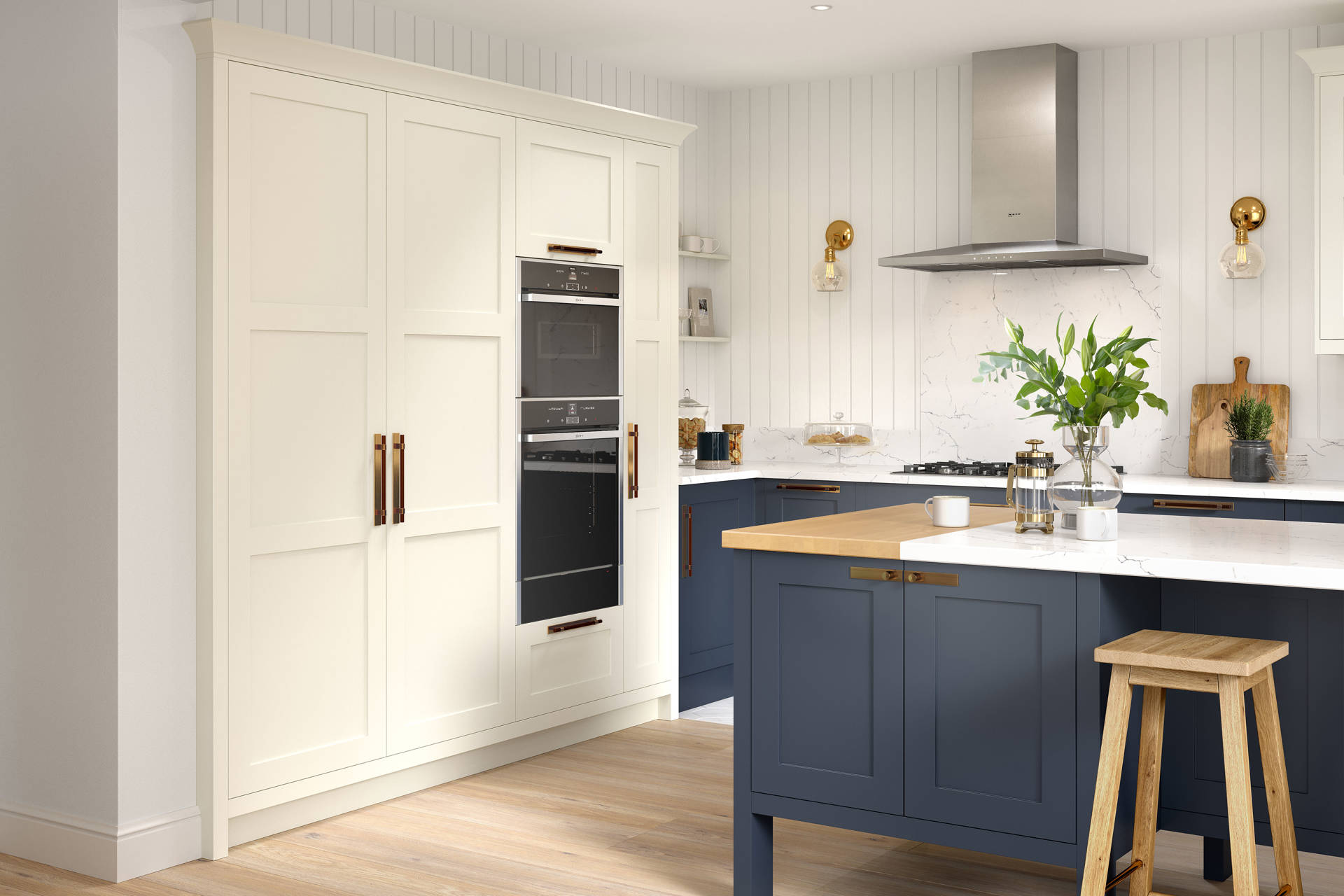 Porcelain & Hartforth Blue Kitchens | Hunton Kitchen